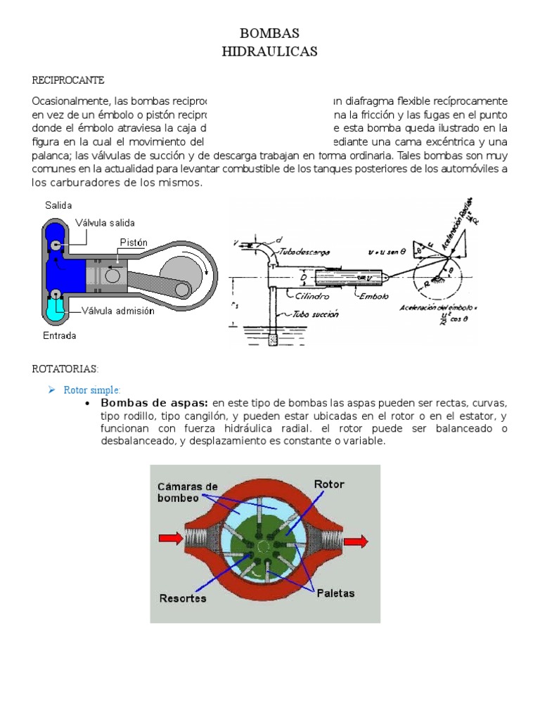 Bomba Reciprocante | PDF | Bomba | Engranaje