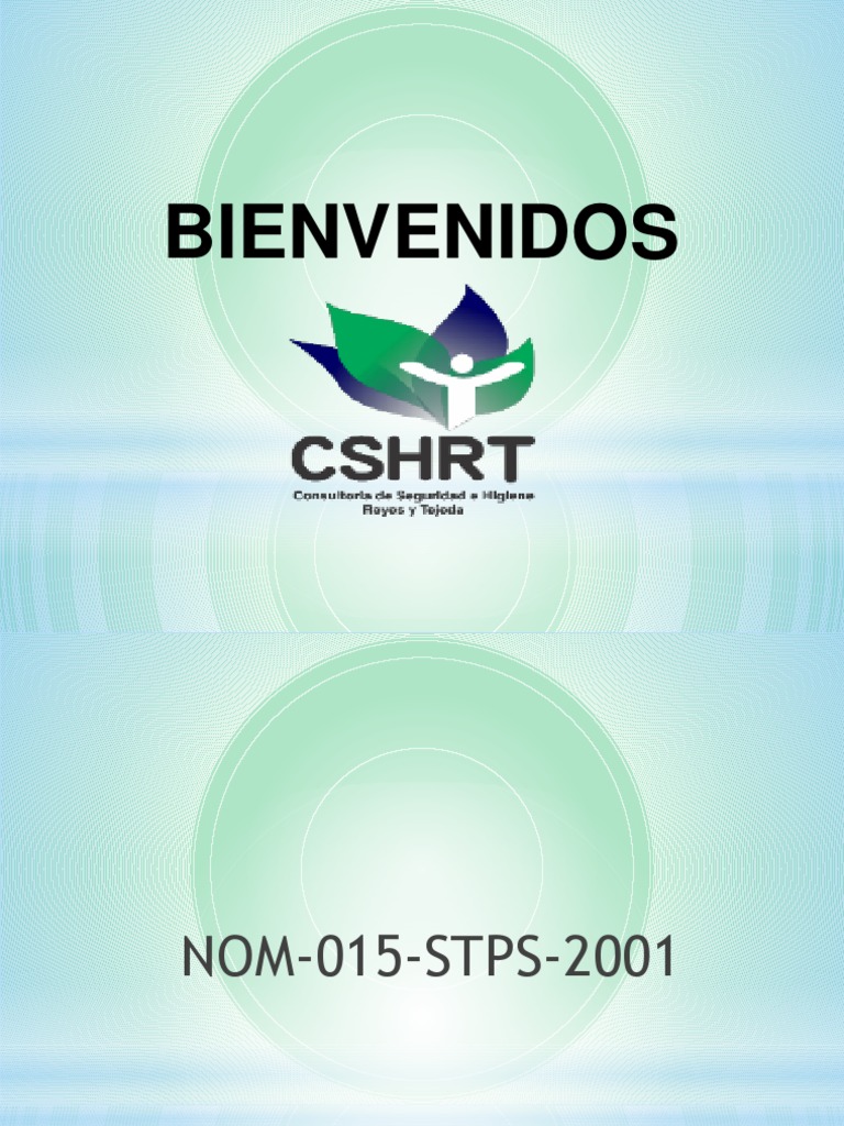 Nom 015 STPS 2001 | PDF | Termorregulación | Calor