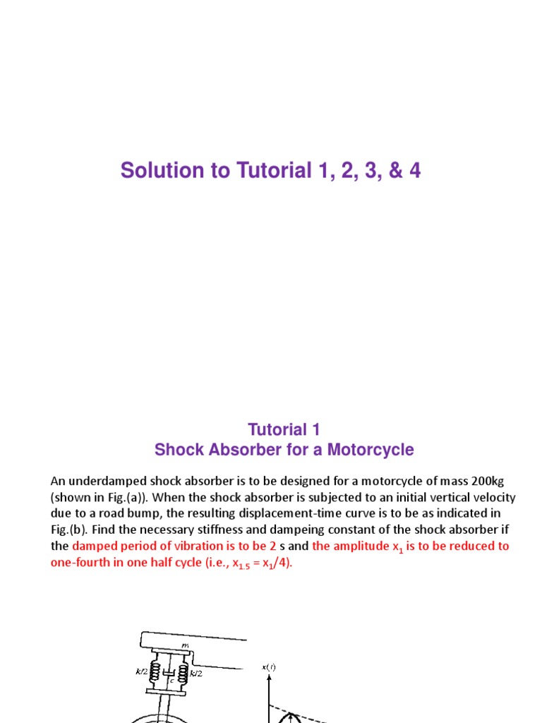 Engineering Vibration Solutions | PDF | Dynamics (Mechanics) | Physical ...