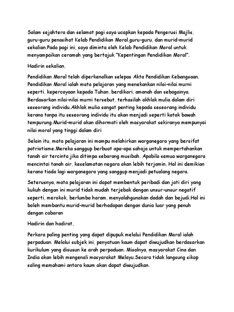 Karangan Ceramah | PDF