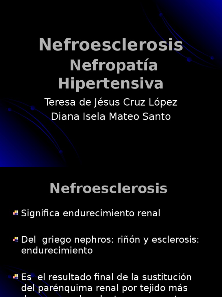 Nefroesclerosis | PDF | Hipertensión | Órgano (anatomía)