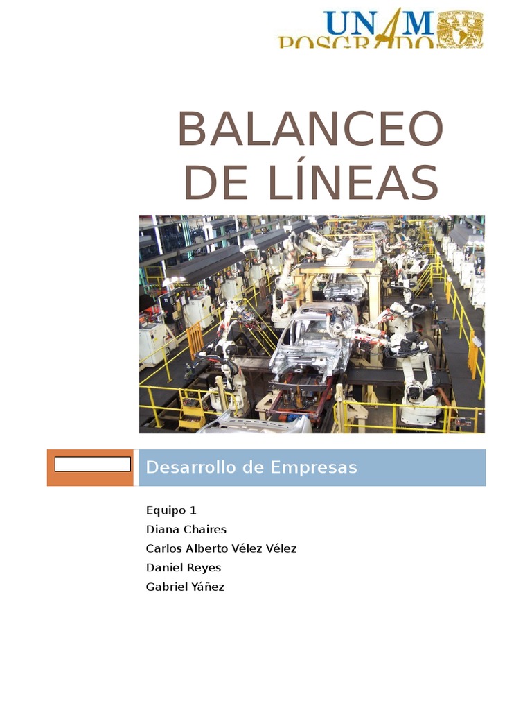 Balanceo de Líneas en Producción | PDF | División (Matemáticas) | Science