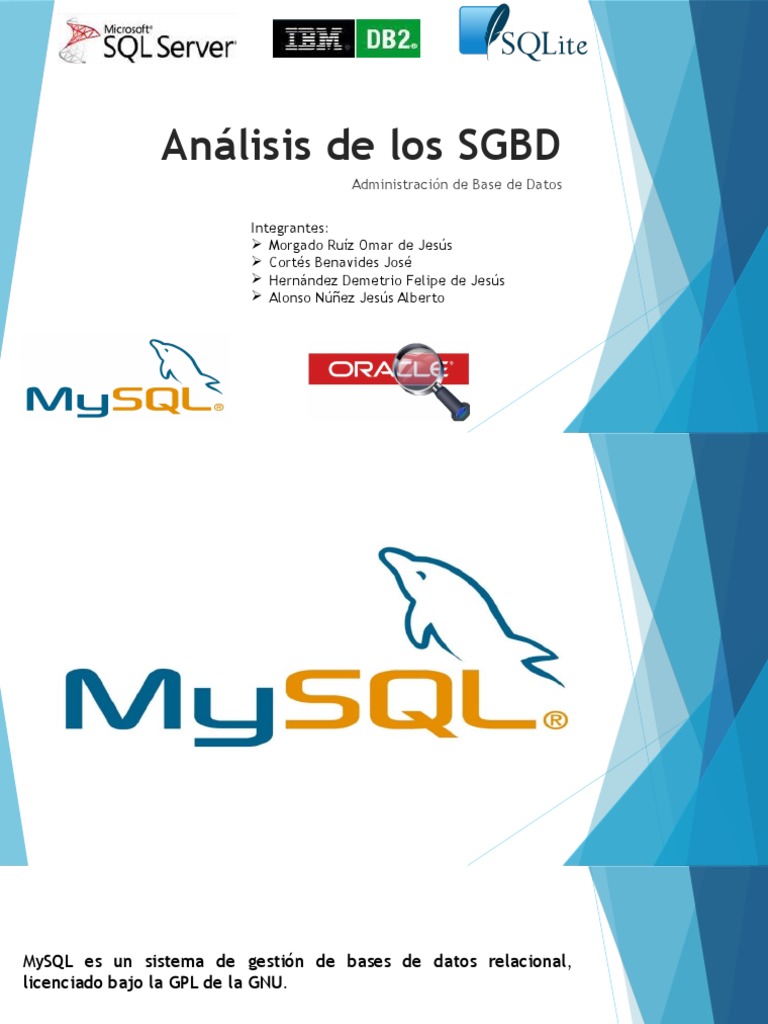Análisis de Los SGBD | PDF | Mi sql | Ibm Db2