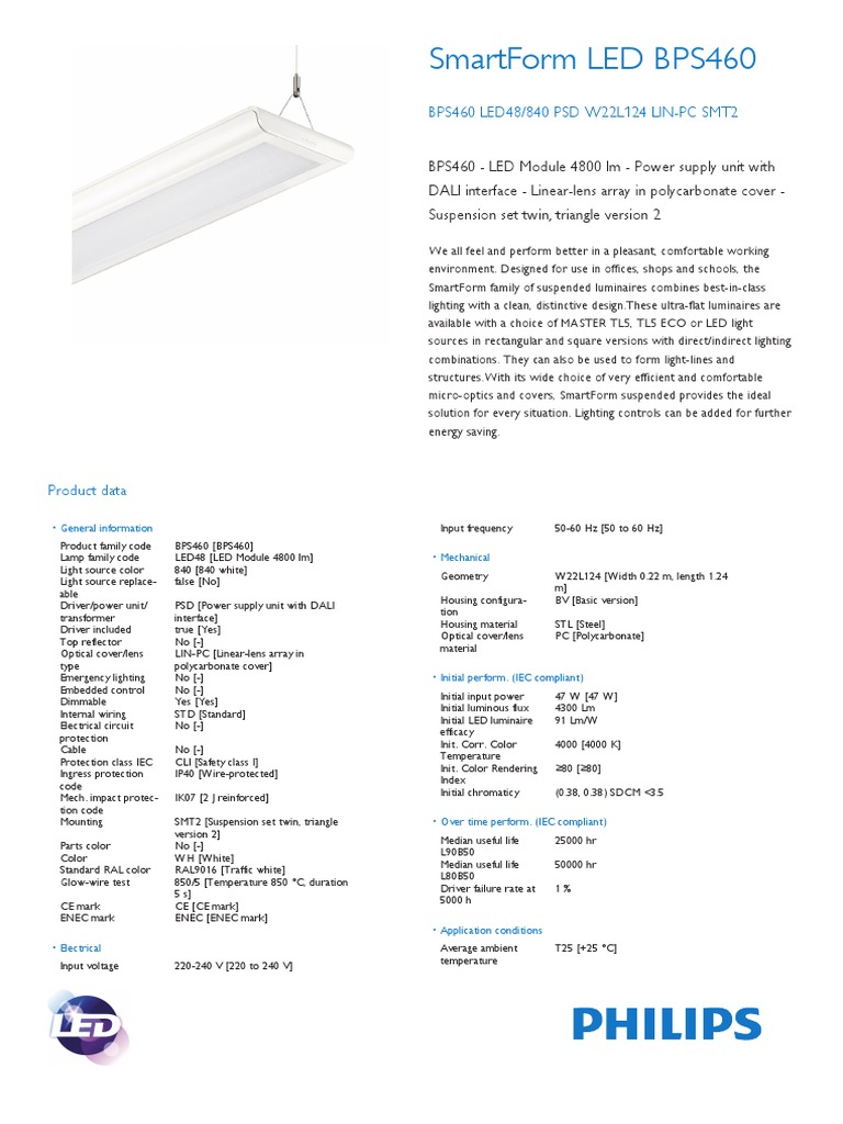 Philips Smartform | PDF | Light Emitting Diode | Lighting