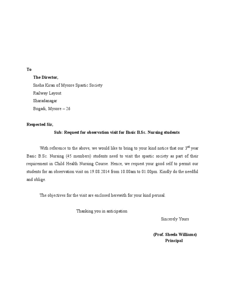 CHN Visit Letters | PDF | Nursing | Health Care