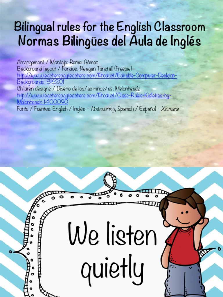 Normas Bilingües para el Aula de Inglés | PDF | Artes del Lenguaje y ...