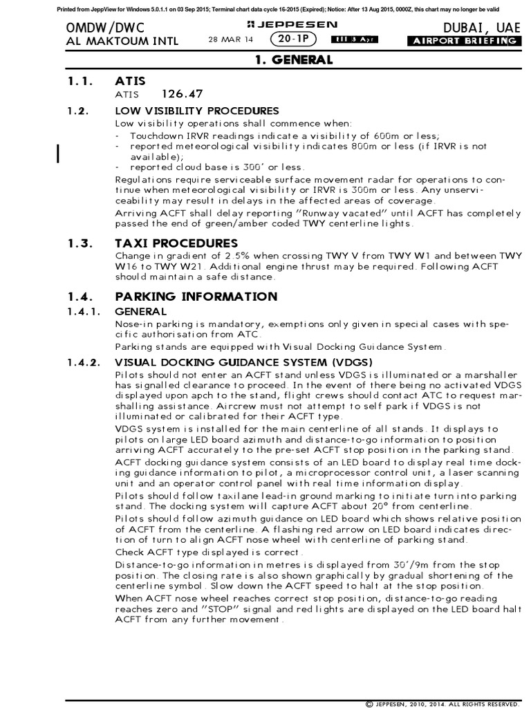 OMDW Jeppesen Charts | PDF | Air Traffic Control | Aeronautics