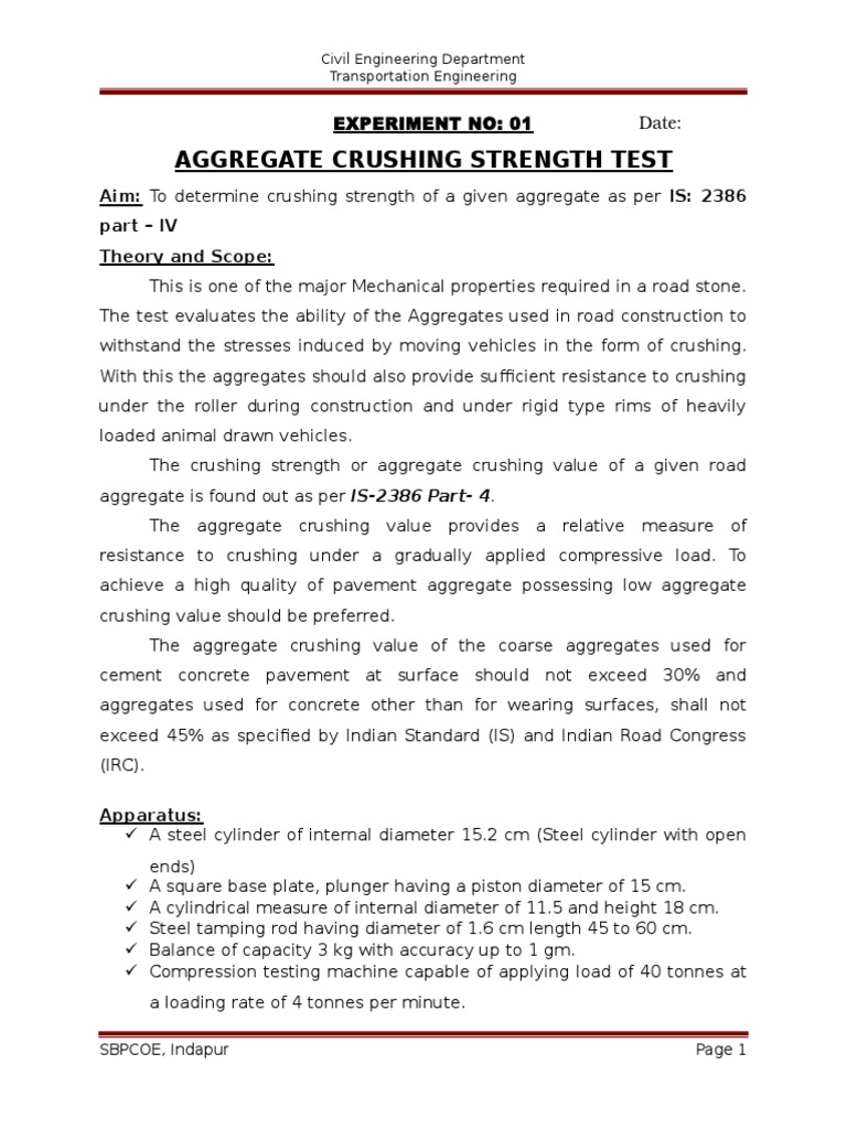 Transportation Engineering Lab Manual | PDF | Asphalt | Construction ...