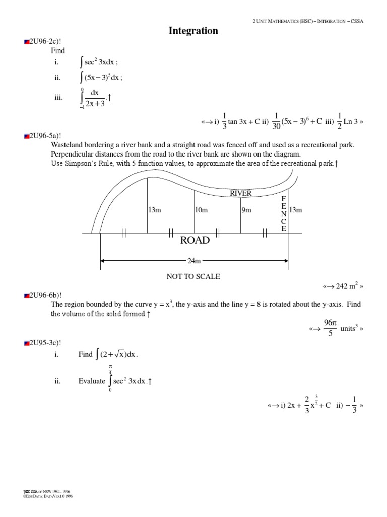 Integration Log Exp QAs | PDF | Logarithm | Trigonometric Functions