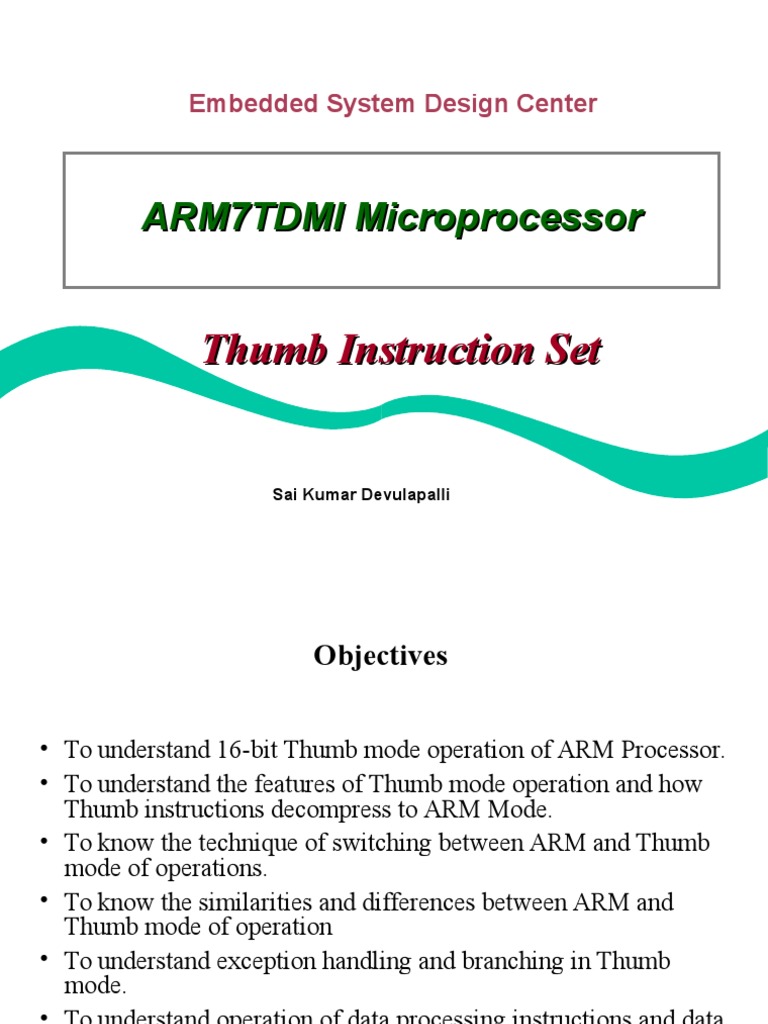 Thumb Instructions | PDF | Arm Architecture | Instruction Set