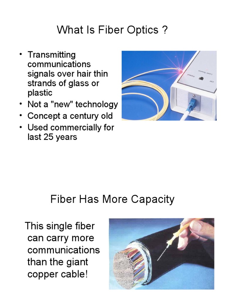 What Is Fiber Optics ? | PDF | Optical Fiber | Computer Network