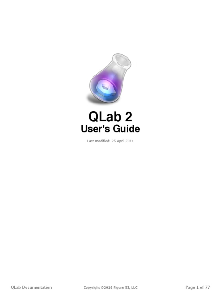 Qlab Mac Manual - treetoday