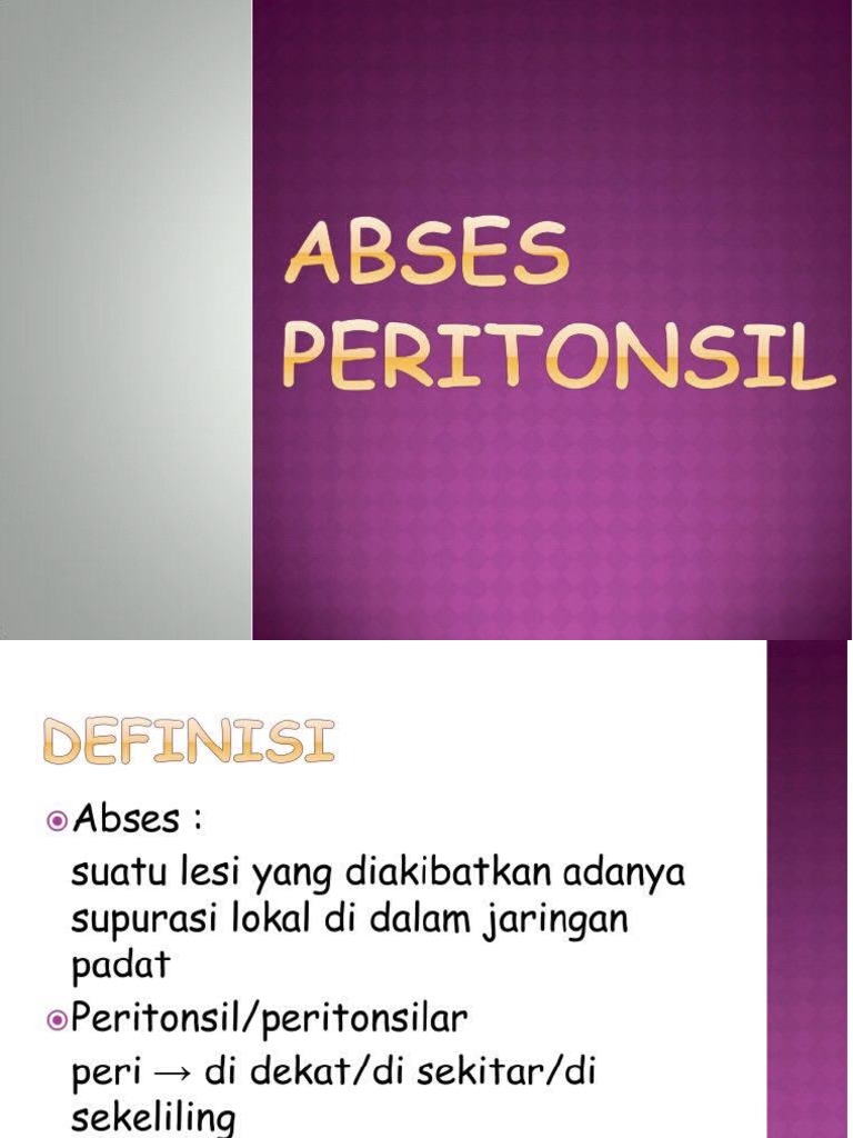 Abses Peritonsil | PDF