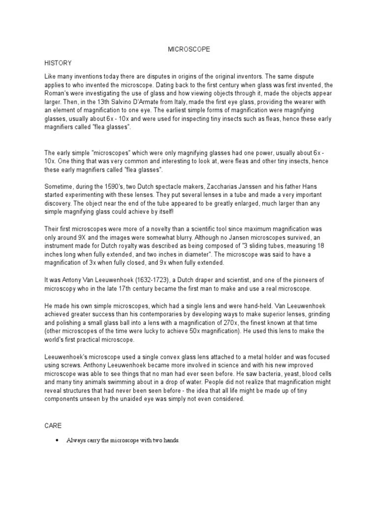 Microscope Pdf Microscope Lens Optics