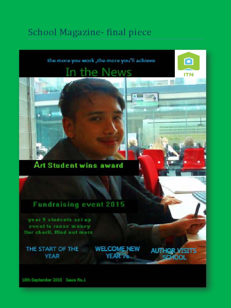 School Magazine With Contents Page | PDF | Learning | Communication