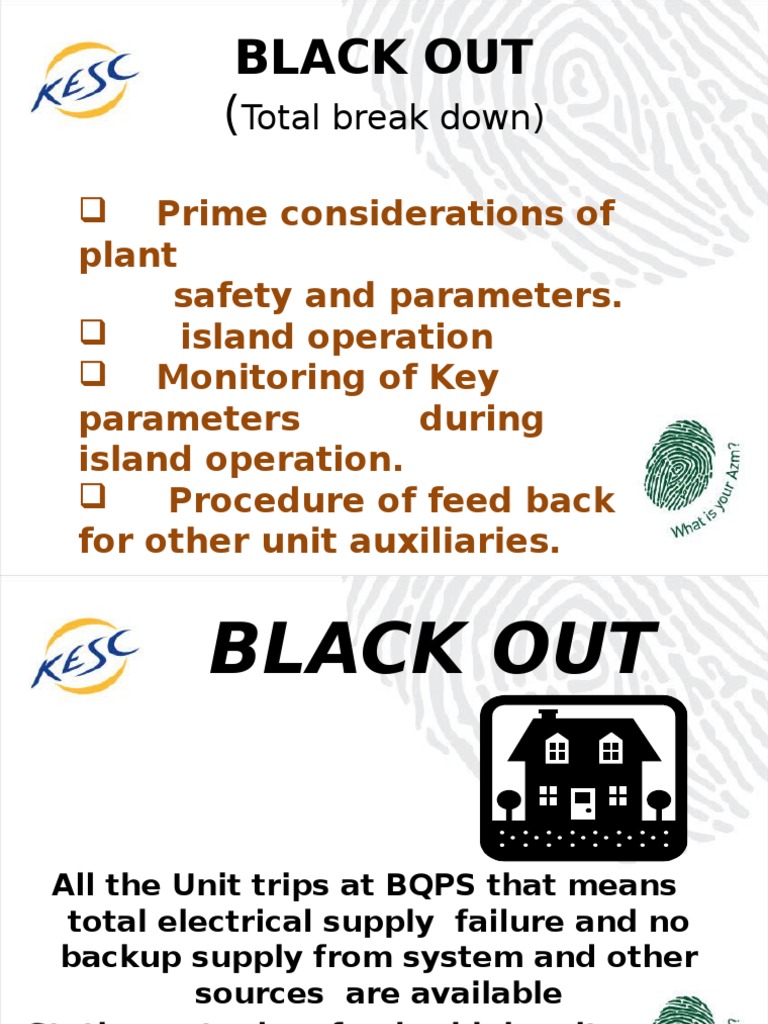 Blackout Emergency Operation Protocols | PDF | Boiler | Hvac