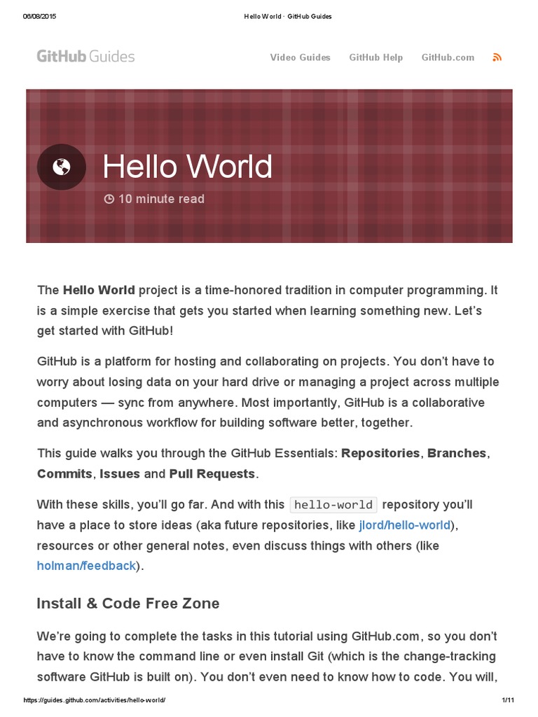 GitHub Guides | PDF | Areas Of Computer Science | System Software
