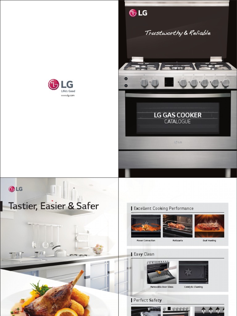 LG Gas Cookers Catalogue | PDF | Kitchen Stove | Barbecue Grill