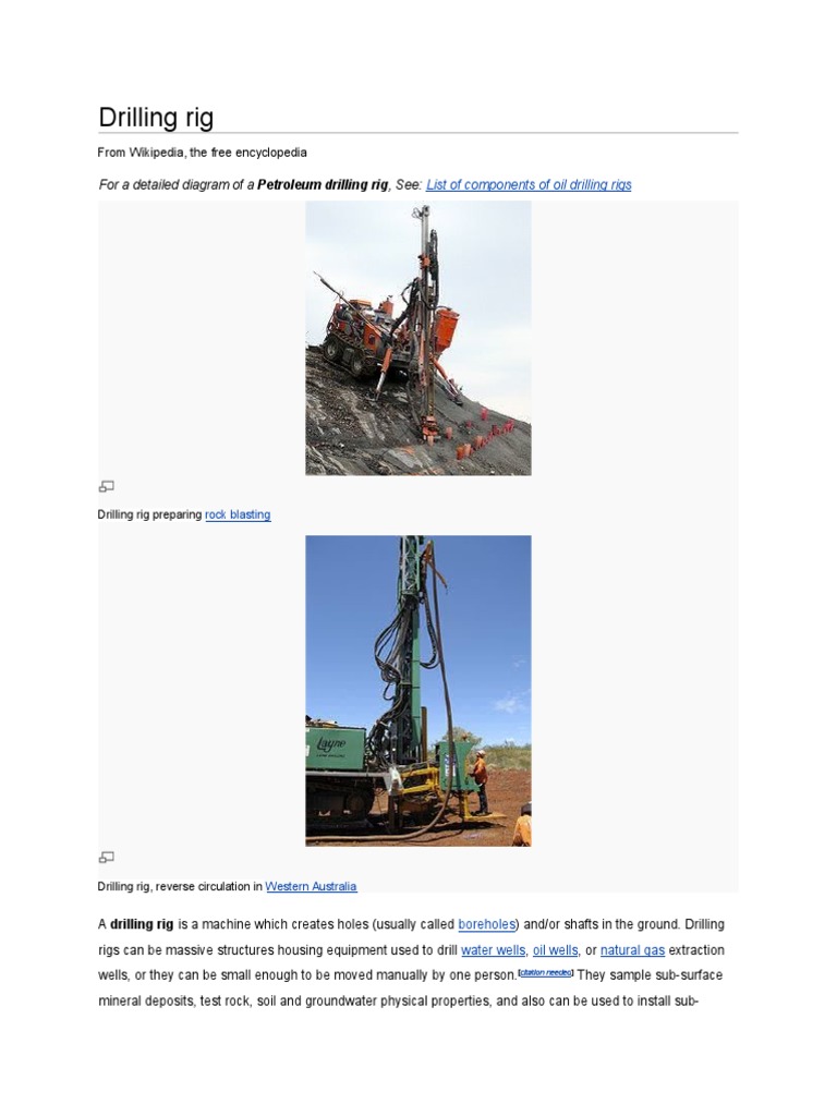Drilling Rigs | PDF | Technology & Engineering