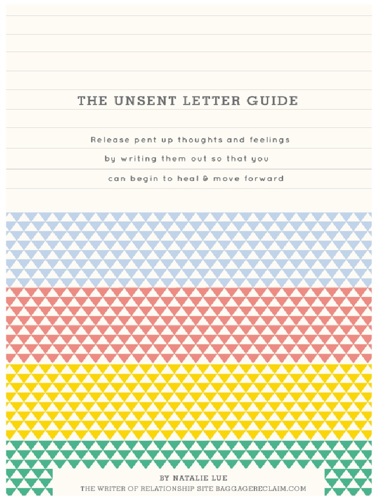 Unsent Letter Guide 2nd Edition | PDF | Anger | Forgiveness