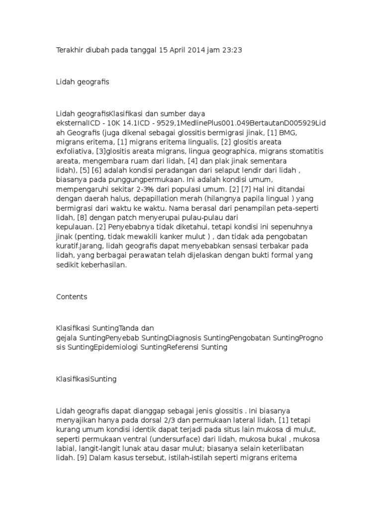 Lidah Geografis | PDF