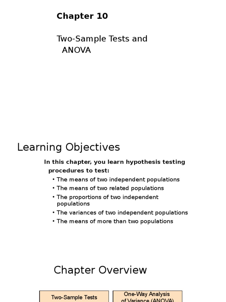 Two Sample Test | PDF | Student's T Test | Standard Deviation