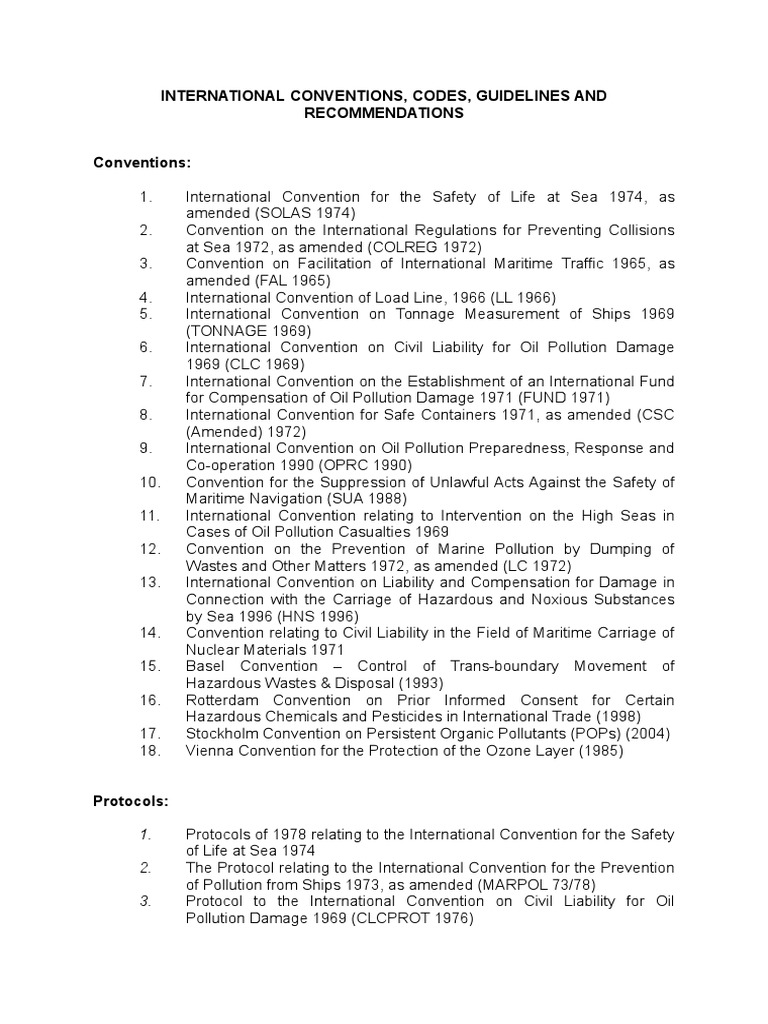 International and National Regulations On Safety, Health and ...