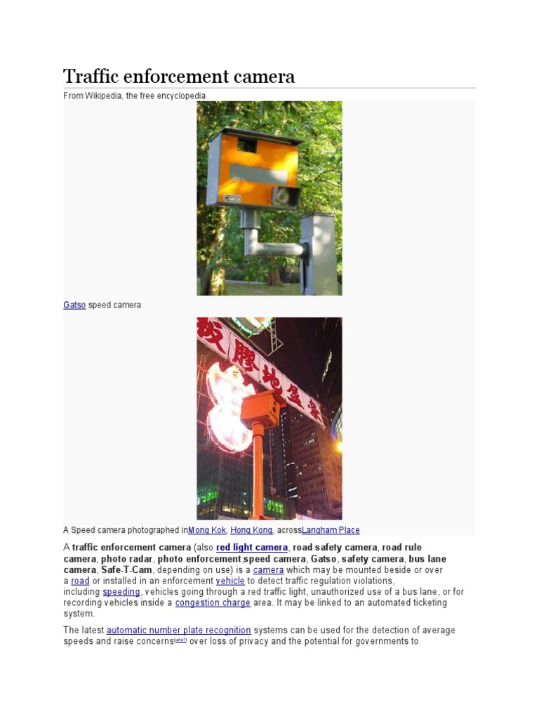 An Overview of Traffic Enforcement Cameras: Their Uses, Controversies ...