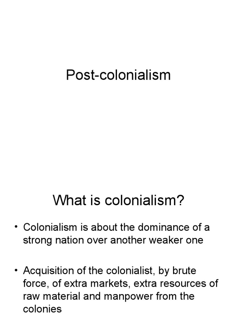 POSTCOLONIALISM | PDF