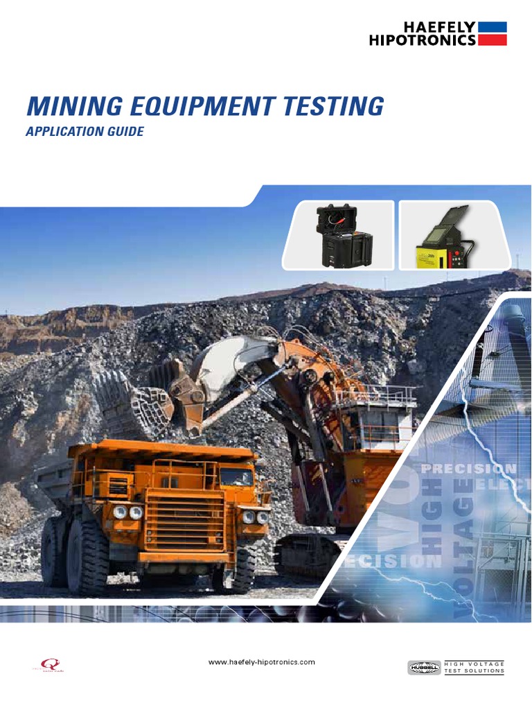 Mining Equipment Testing: Application Guide | PDF | Insulator ...