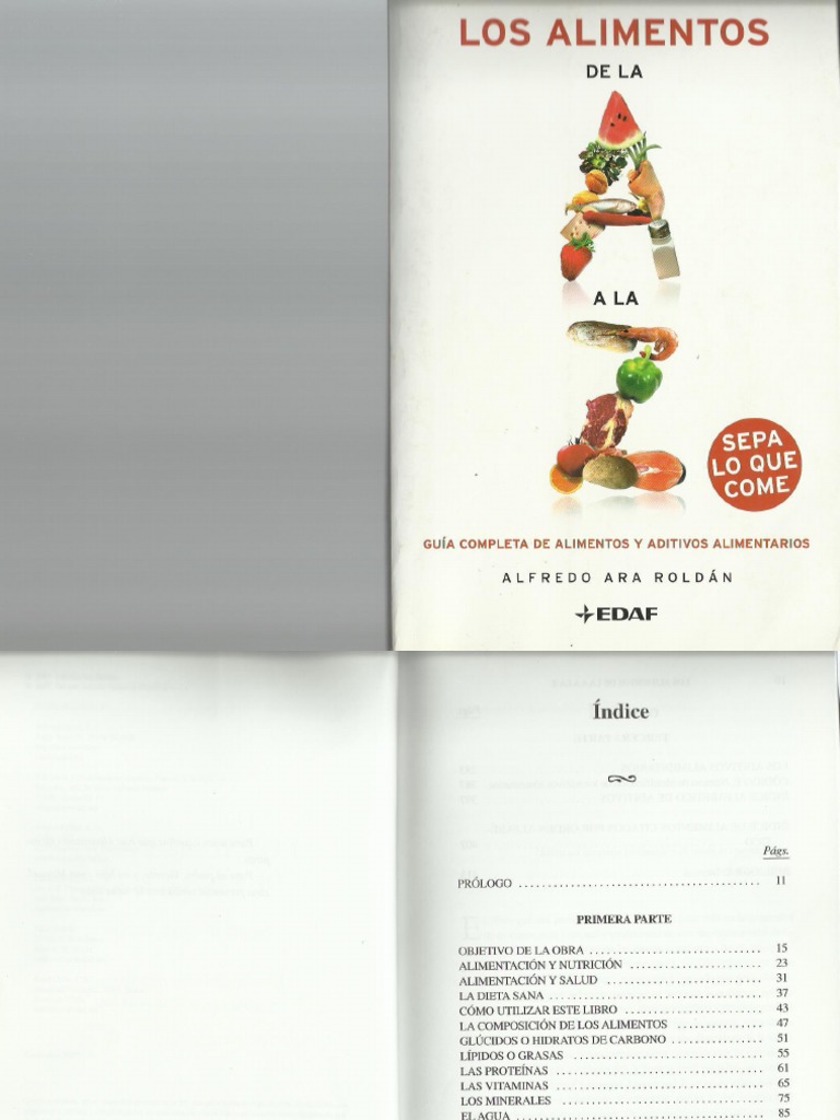 Los Alimentos de La A A La Z | PDF | Dieta | Alimentos