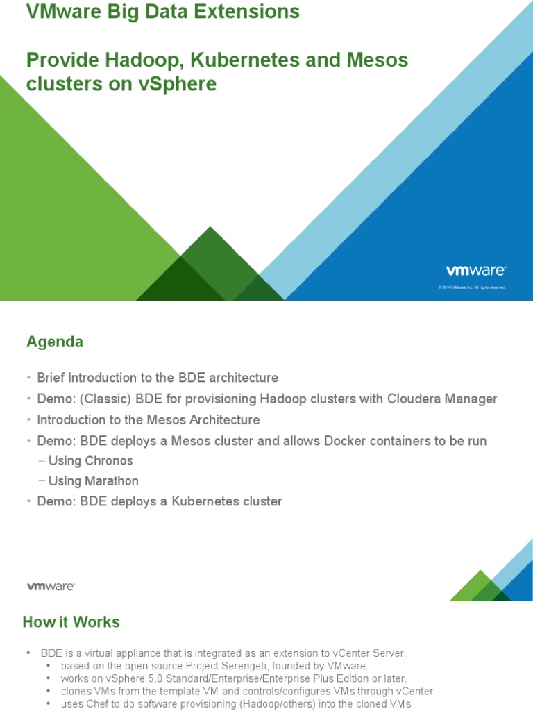 © 2014 Vmware Inc. All Rights Reserved | PDF | Apache Hadoop | Virtual Machine