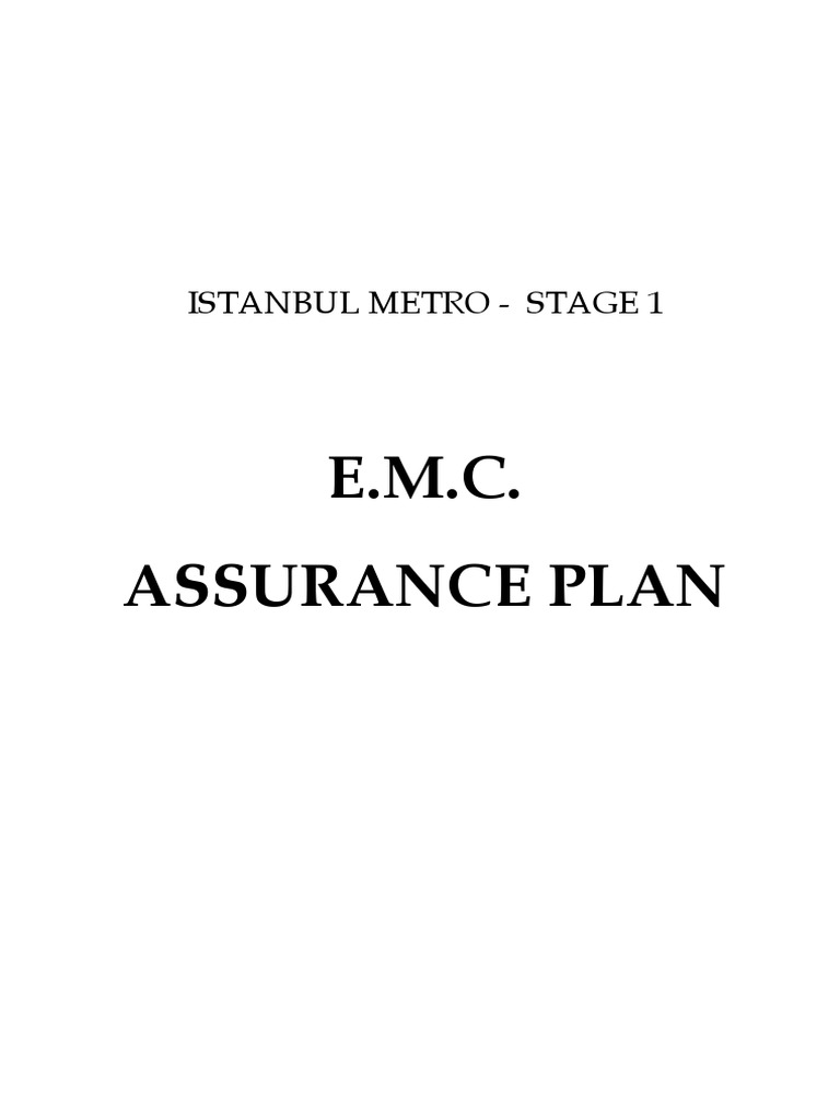 EMC Plan For Metro Ps | PDF | Electromagnetic Compatibility ...