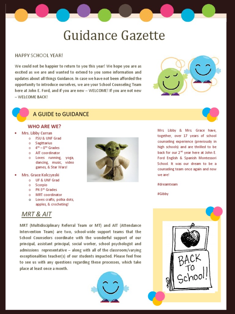 Guidance Gazette: A Guide To Guidance | PDF