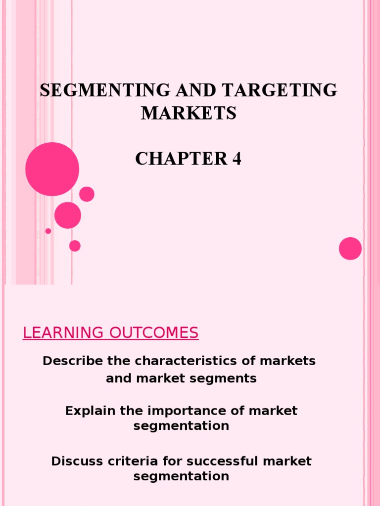 Criteria for Effective Market Segmentation | PDF | Market Segmentation ...