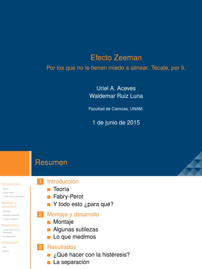 Efecto Zeeman | PDF | Spin (Física) | Ingeniería de estado sólido