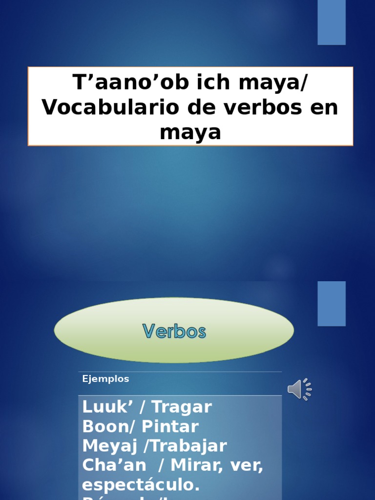 Ver Verbos en Maya | PDF