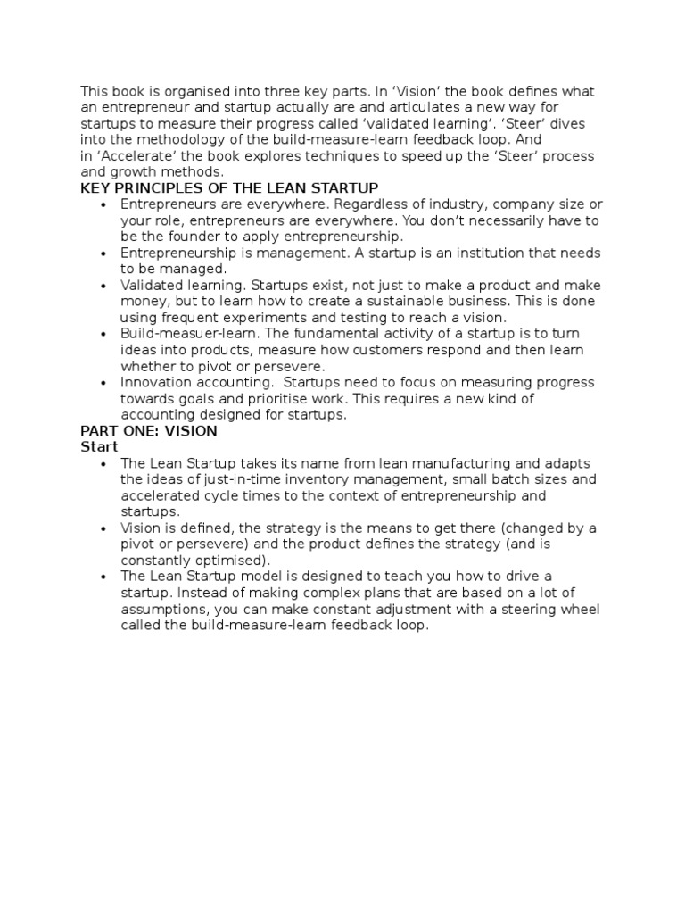 The Lean Startup | PDF | Lean Startup | Lean Manufacturing
