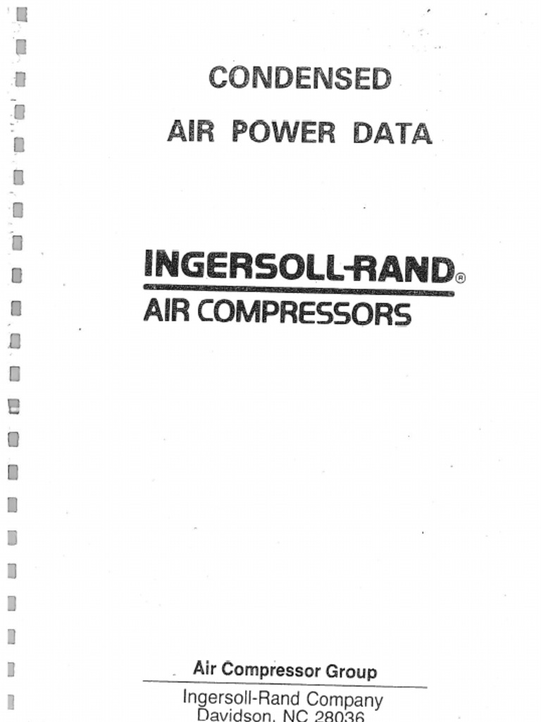 Air Compressors, Ingersoll Rand | PDF