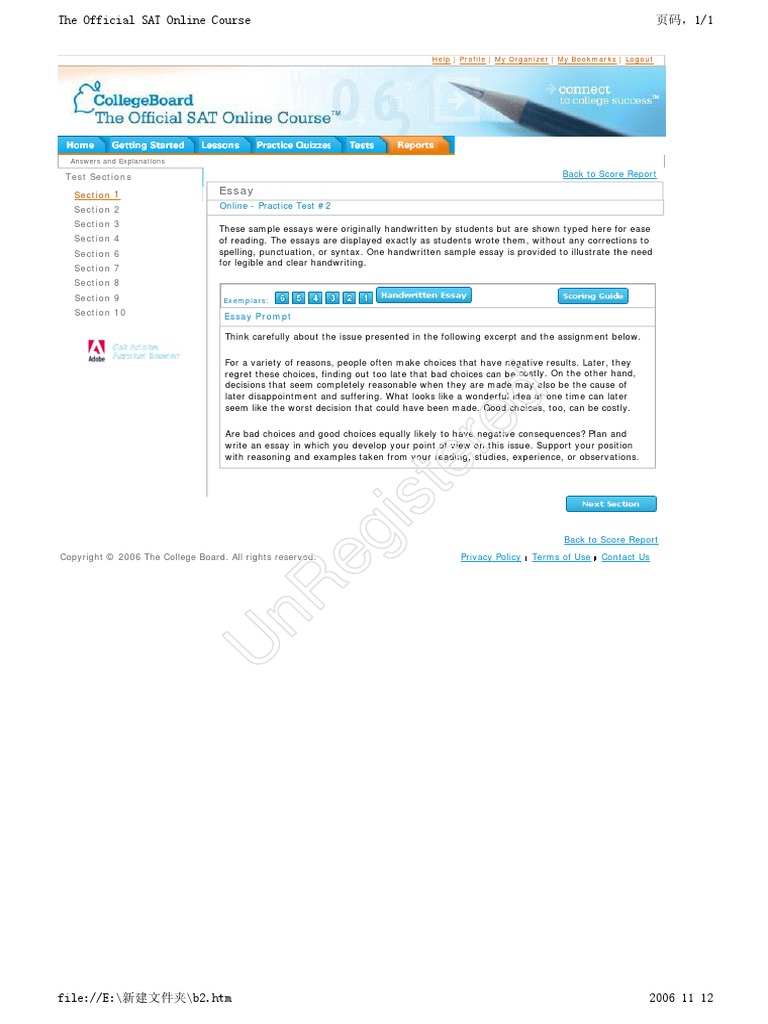 Test 2 Sat Answers Sat Math
