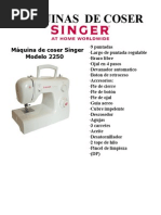 Singer Tradition 2282 | PDF | Máquina de coser