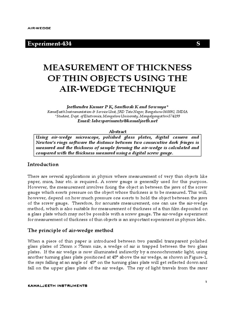 Air Wedge | PDF | Microscope | Light