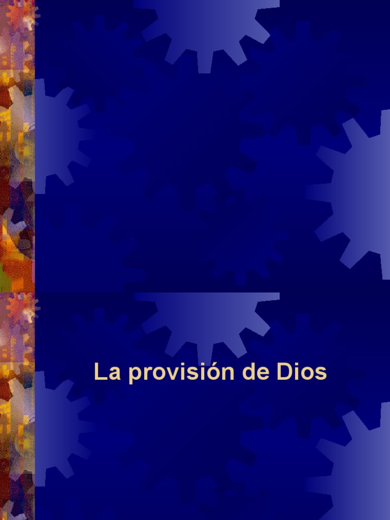 La Provision de Dios | PDF | Cristo (título) | Jesús
