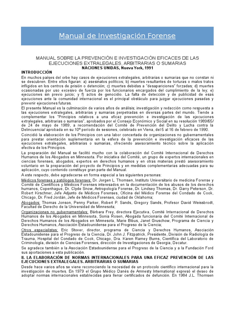 Protocolo de Minnesota 1991 | Pena capital | Fotografía aérea