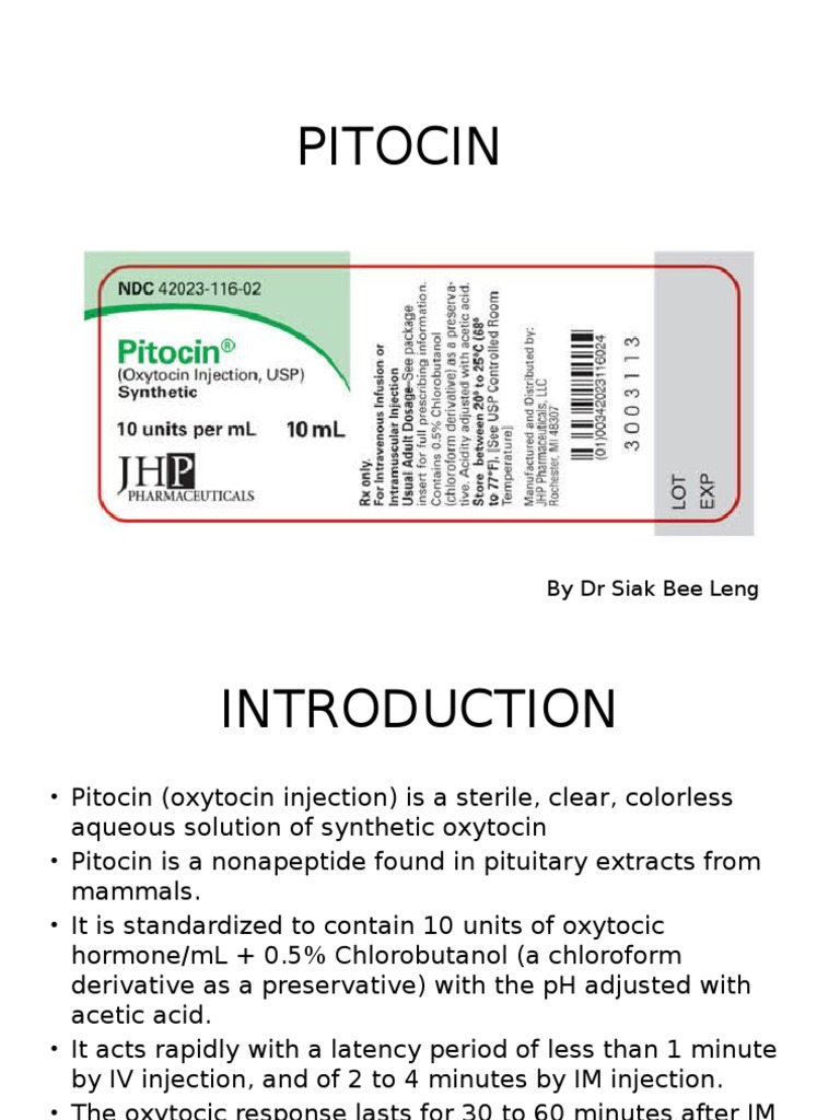 Pitocin | PDF | Self-Improvement | Science & Mathematics