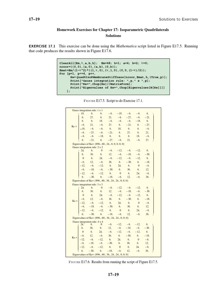 IFEM Solution Ch17 | PDF | Matrix (Mathematics) | Applied Mathematics