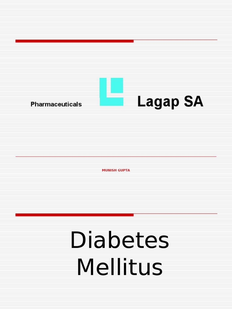 Lagap SA: Pharmaceuticals | PDF | Diabetes | Insulin