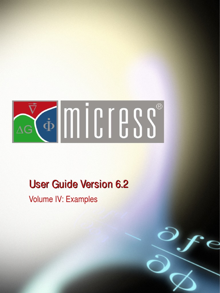 Vol4 MICRESS Examples | PDF | Freezing | Crystallite