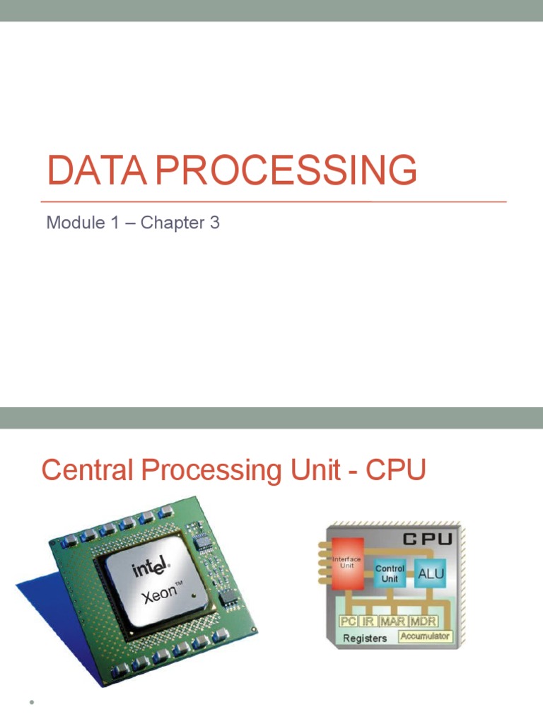 Data Processing: Module 1 - Chapter 3 | PDF