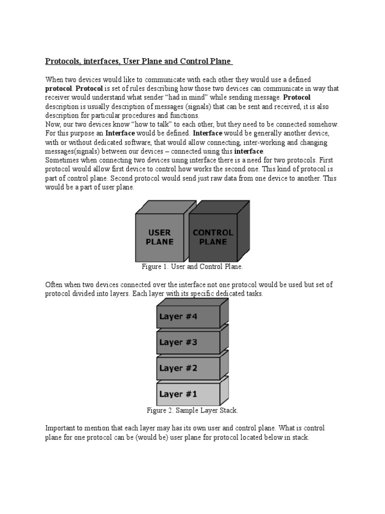 Protocols Interfaces Control&UserPlanes | PDF | Routing ...